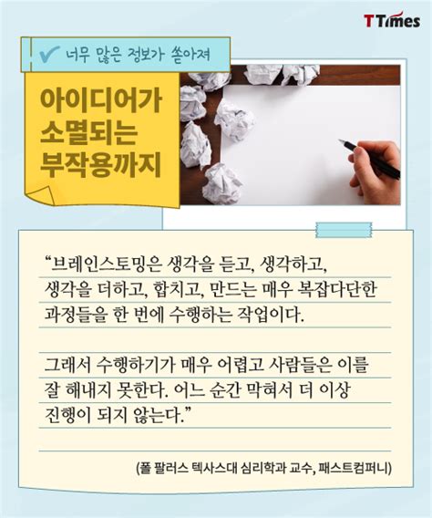 브레인스토밍이 아이디어를 죽일 수 있다 네이버 포스트