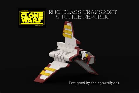 Lego Moc Rho Class Transport Shuttle Republic By Thelegowolfpack