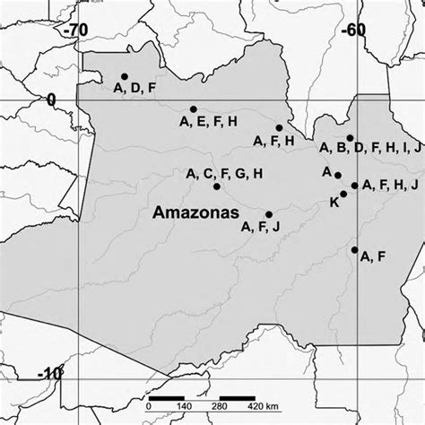 Map Of Culicoides Species Distribution In Amazonas State Brazil A C Download Scientific