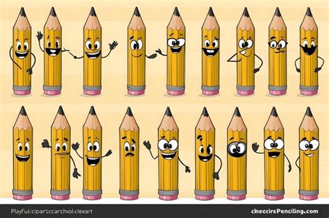 Cute Pencil Clipart Premium Ai Generated Image
