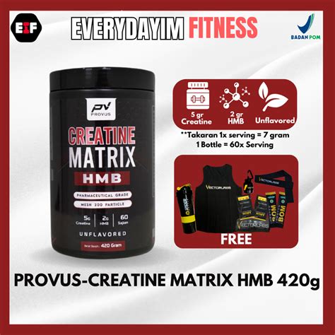 Jual Provus Creatine Matrix Hmb 420 Gram 60 Servings Creatine
