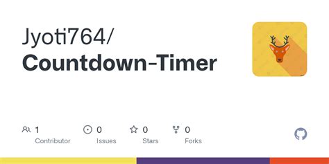 GitHub Jyoti Countdown Timer