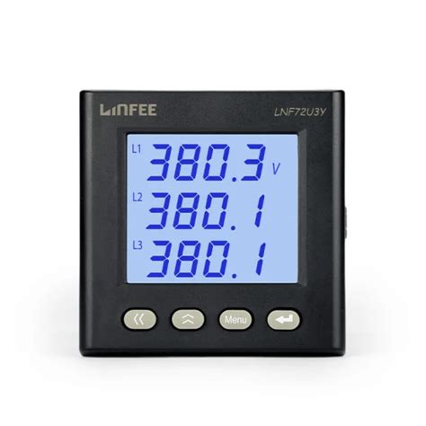Ac Programmable Voltage Meter Three Phase Digital Smart Electric Power Meter Voltage Meter And