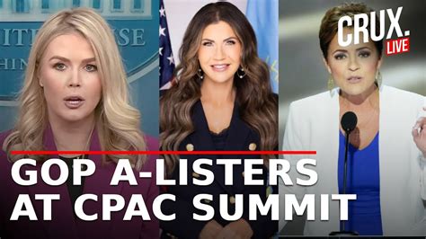 Cpac Live Karoline Leavitt At Conservative Political Action