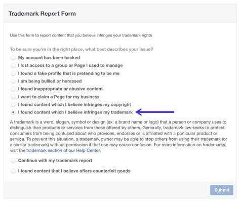 How And Why To File A Facebook Trademark Infringement Report Steps