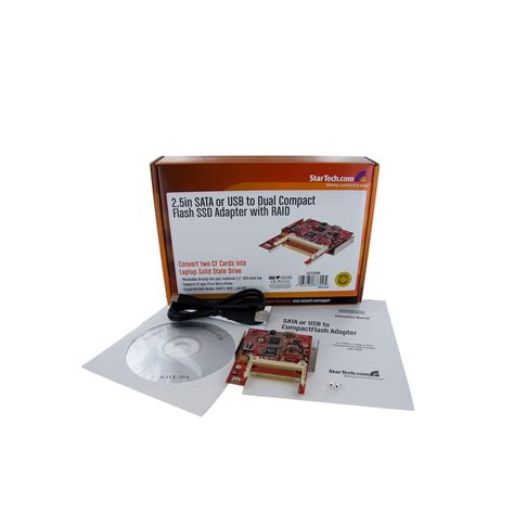 In Sata Or Usb To Dual Cf Ssd Adapter Drive Adapters And Drive Converters