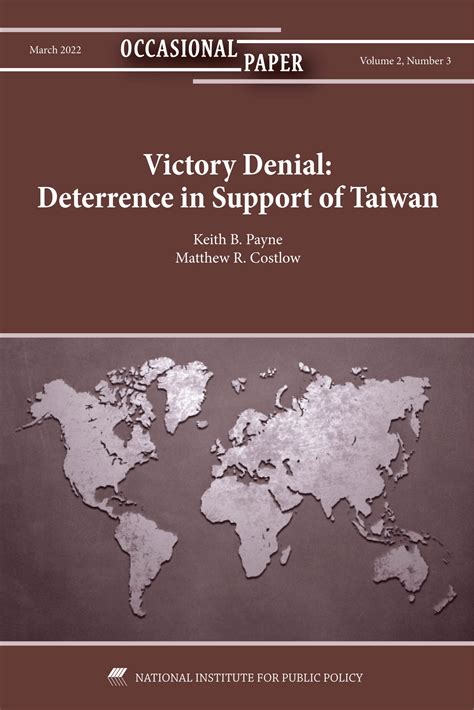 Victory Denial Deterrence In Support Of Taiwan Nipp