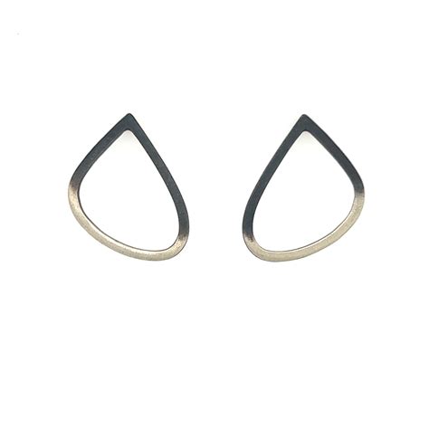 Two Tone Small Wing Earrings