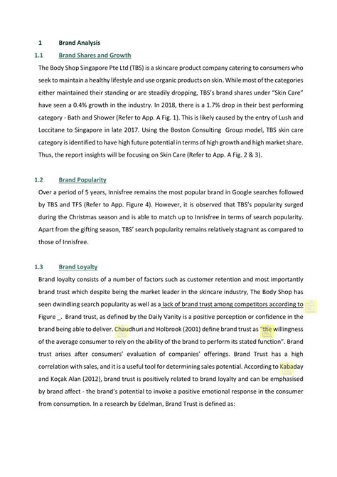 Consumer Behaviour Report The Body Shop Mktg102 Consumer