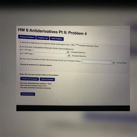 Solved Hw 6 Antiderivatives Pt Ii Problem 4 Previous