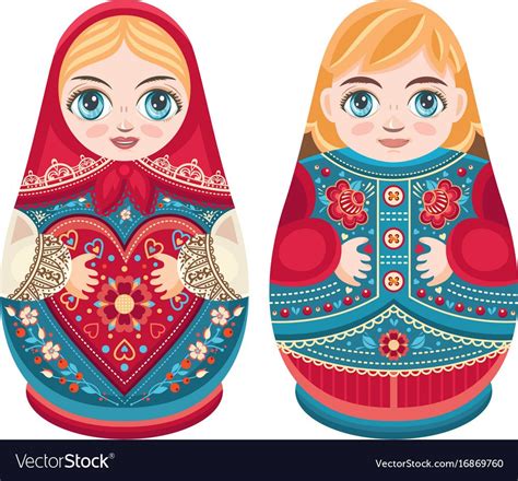 Матрешка гжель картинки для детей - 55 фото