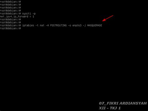 CARA KONFIGURASI ROUTING DAN NAT PADA DEBIAN CARA KONFIGURASI ROUTING DAN NAT PADA DEBIAN