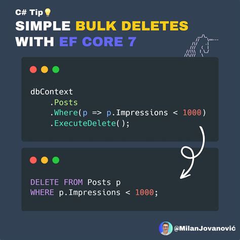 ef core 7 got an exciting new feature bulk deletes here s how it