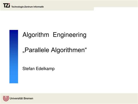 Ppt Algorithm Engineering „parallele Algorithmen“ Powerpoint