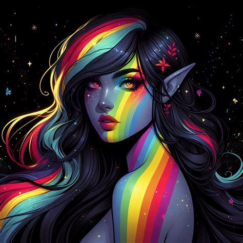 Rainbow Elf Ai By Karlottarenwa On Deviantart