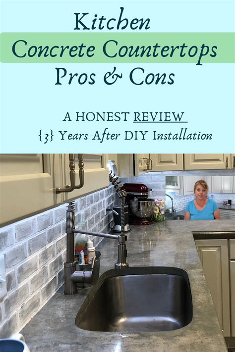 Concrete Kitchen Countertops Pros And Cons At Melva Spruell Blog