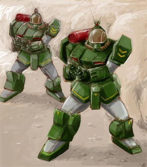 Soltic H8 Roundfacer Taiyou No Kiba Dougram Drawn By Itsuka Ituka