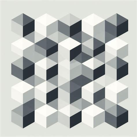 Premium Photo Cubic Seamless Pattern