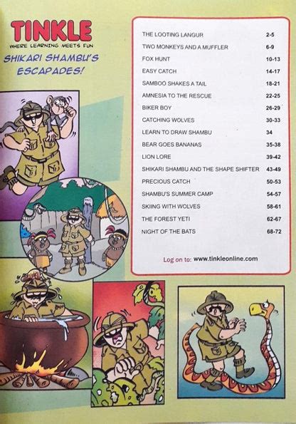 Tinkle Shikari Shambu 3 The Great Escapades P Books And You