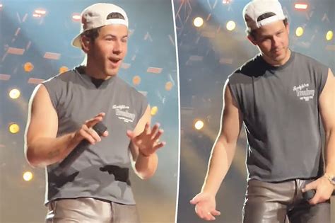 Nick Jonas Wahlberg Tribute Is A Handful Page Six