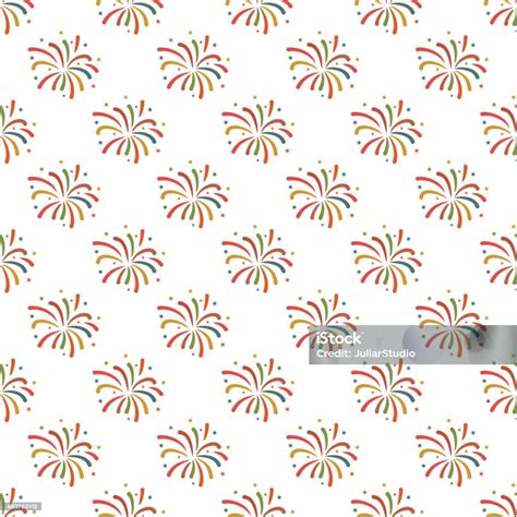 Firework Pattern Seamless Stock Illustration Download Image Now