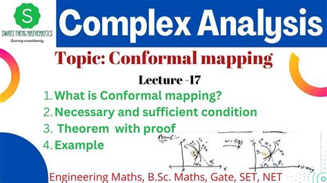 Conformal Mapping Complex Analysis Conformal Mapping Theorem Examples Youtube