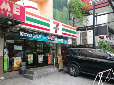 7 Eleven Convenience Store Facade In Manila Philippines Editorial