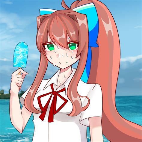 Monika Is Hot Art By Just Mon Ika Twitter Ddlc