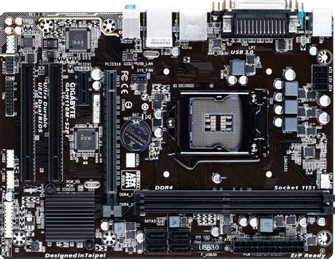 Gigabyte Ga H M Motherboard Th Th Generation Intel X Ddr Dimm Sockets Pci Express X