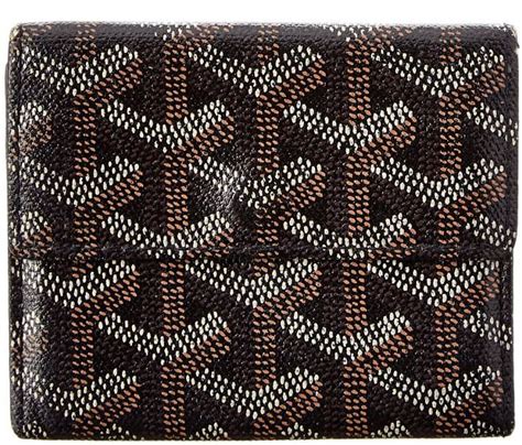 Goyard Goyard Black Goyardine Canvas Coin Purse Wallet Goyard Goyard