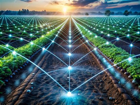 Image Of Network Connection One Point To Another Point Premium Ai