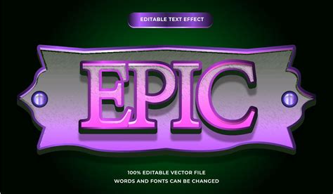 Epic Text Effect Editable Graphic By Edienstd · Creative Fabrica