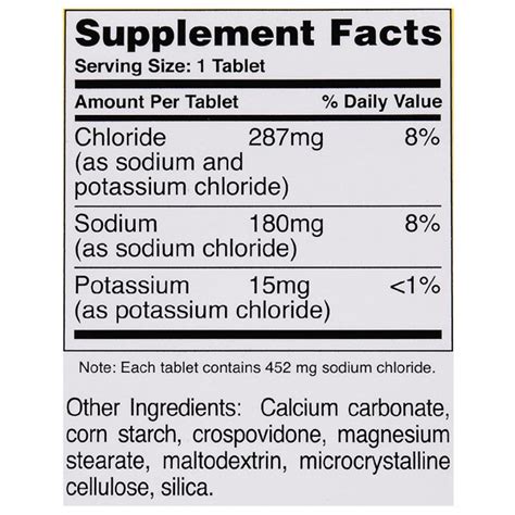 Thermotabs Salt Supplement Buffered Tablets 1source