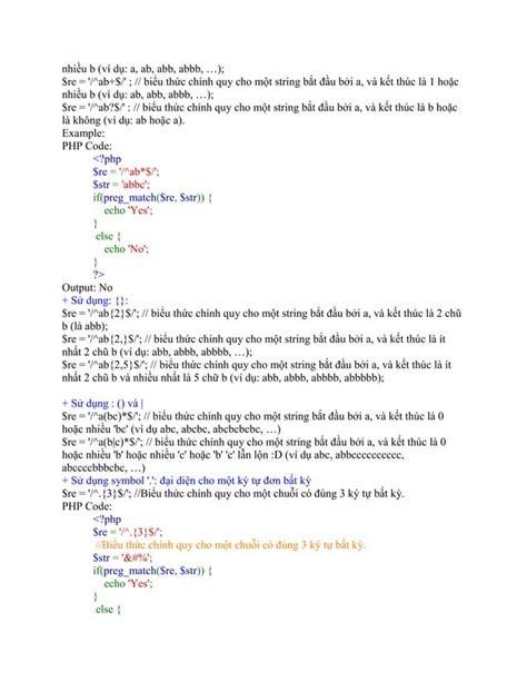 Php Regular Expressions Pdf