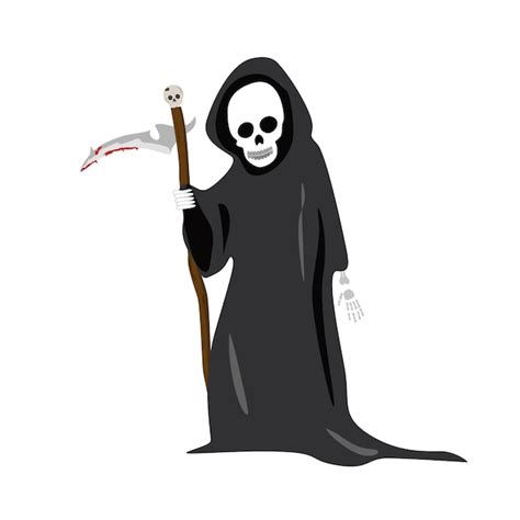 Premium Vector Grim Reaper Vector Death With Scythe Clip Art