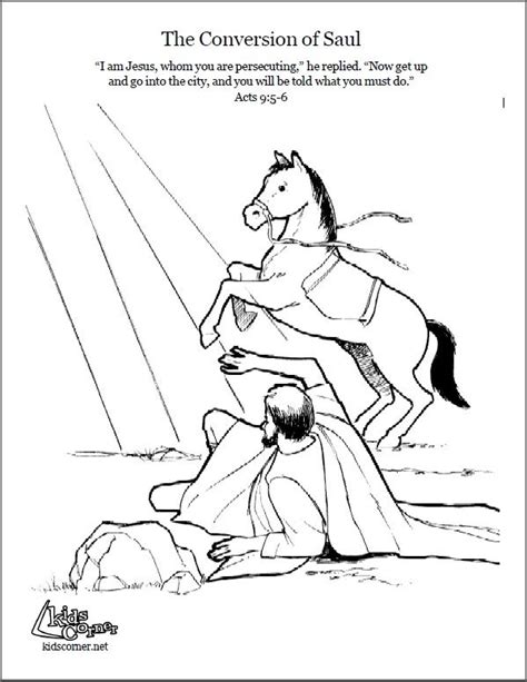 Pauls Conversion Coloring Pages