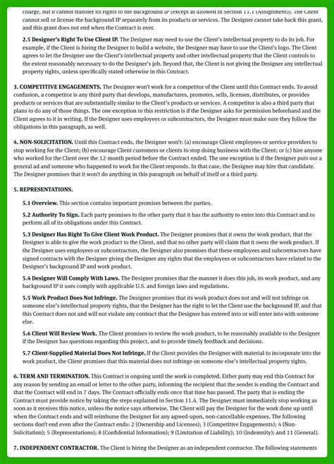 Free Web Design Contract Template Free 2024 Updated Bonsai