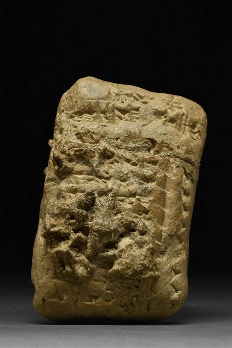 Bid Now Mesopotamian Clay Cuneiform Tablet Invalid Date Gmt
