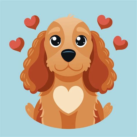Cocker Spaniel Dog Vector Graphic Premium Ai Generated Vector