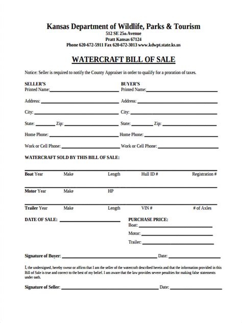 Free 28 Sample Bill Of Sale Forms In Pdf Ms Word