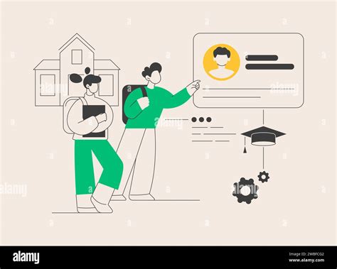 Smartcards For Schools Abstract Concept Vector Illustration Stock