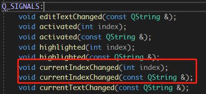 CurrentIndexchanged Signal In QcomboBox Programmer Sought