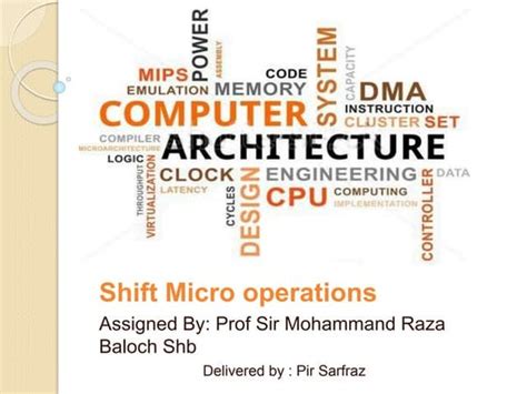 Logical and shift micro operations | PPTX | Programming Languages | Computing
