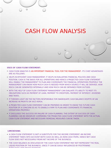 Cash Flow Analysis Ppt Autosaved Pdf