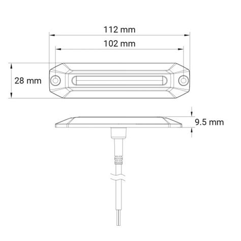 Super Thin Directional Warning Light Landsort Slim Class 2