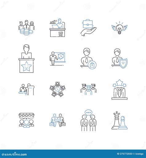 Nerking Training Line Icons Collection Nerking Connections Communication Relationships