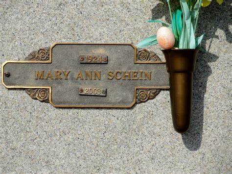 Mary Ann Meyer Schein 1924 2003 Find A Grave Memorial