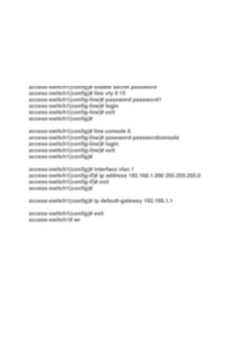 SOLUTION How To Configuring A Basic Cisco Switch Studypool