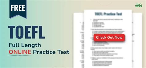Toefl Practice Test Download Full Length Free Test 0026 Geeksforgeeks