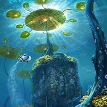 Concept Art Underwater Islands Subnautica Underwater Alien Concept